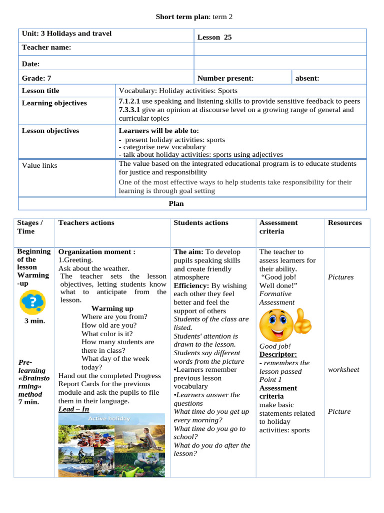 Excel 7 | PDF | Verb | Vocabulary