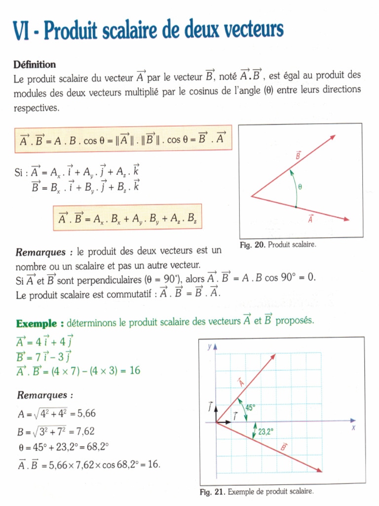 Exemple_Produit scalaire | PDF