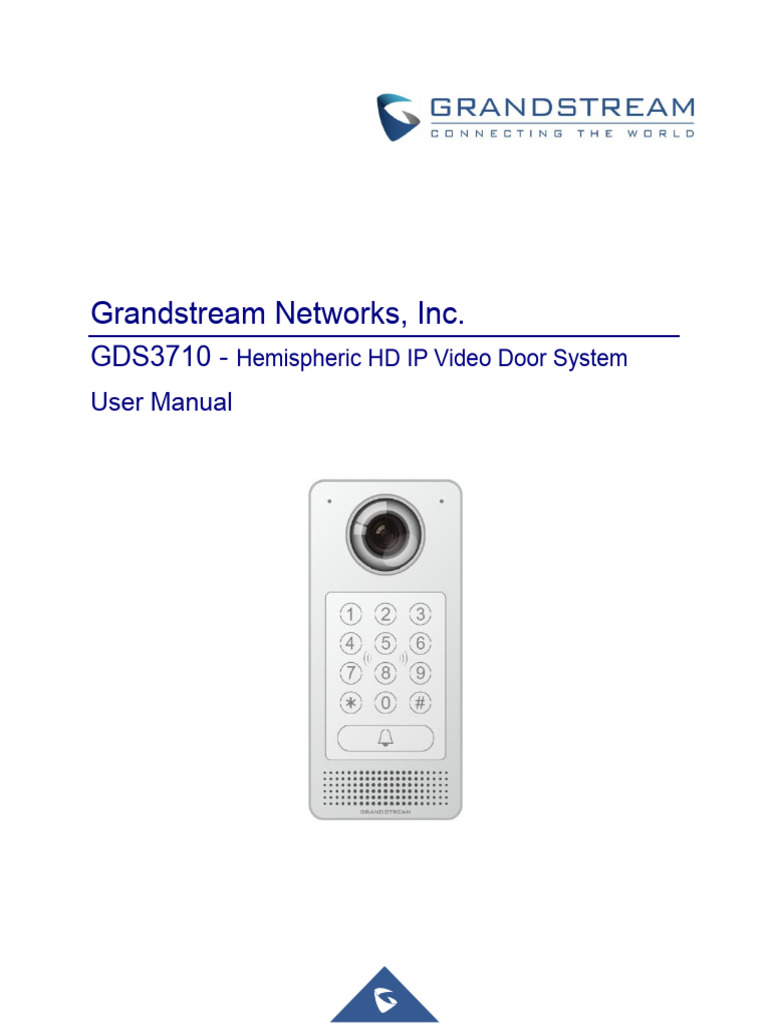 GDS3710 User Manual Overview | PDF | Session Initiation Protocol ...