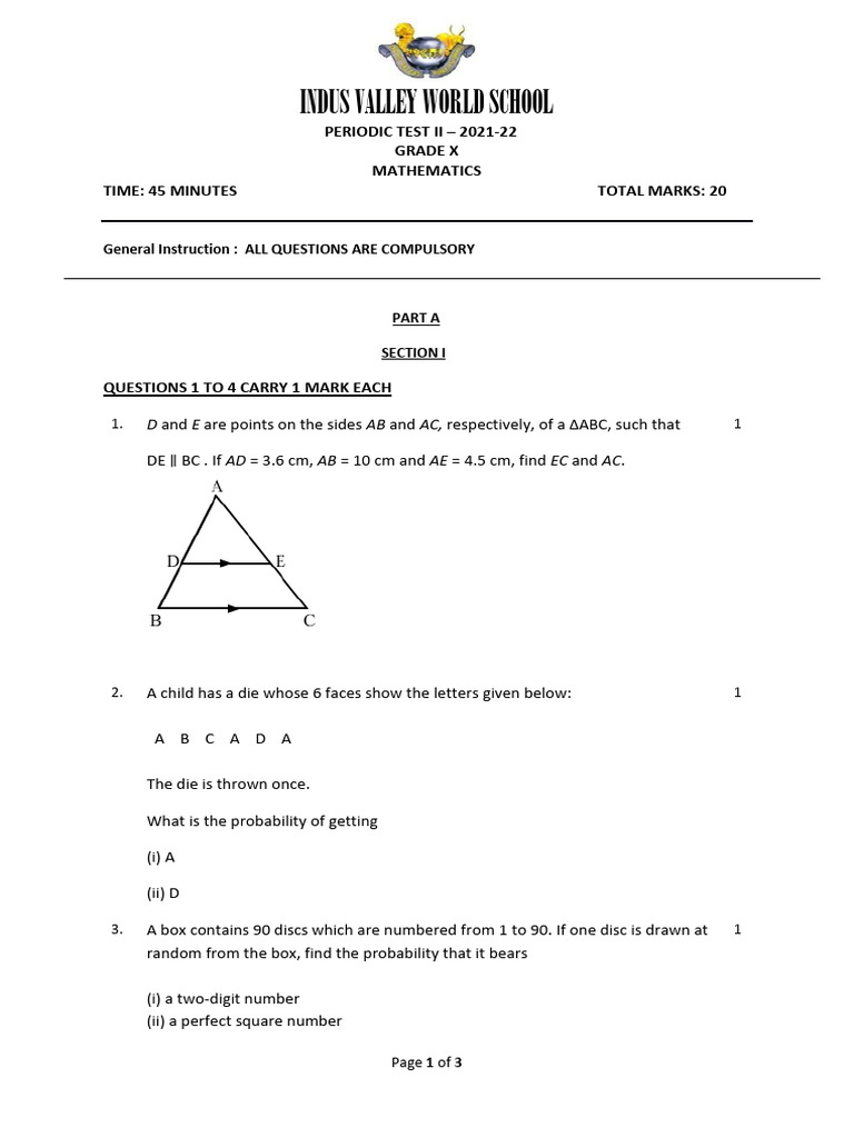 Grade 10 Mathematics PT2, QP | PDF | Triangle | Geometric Shapes