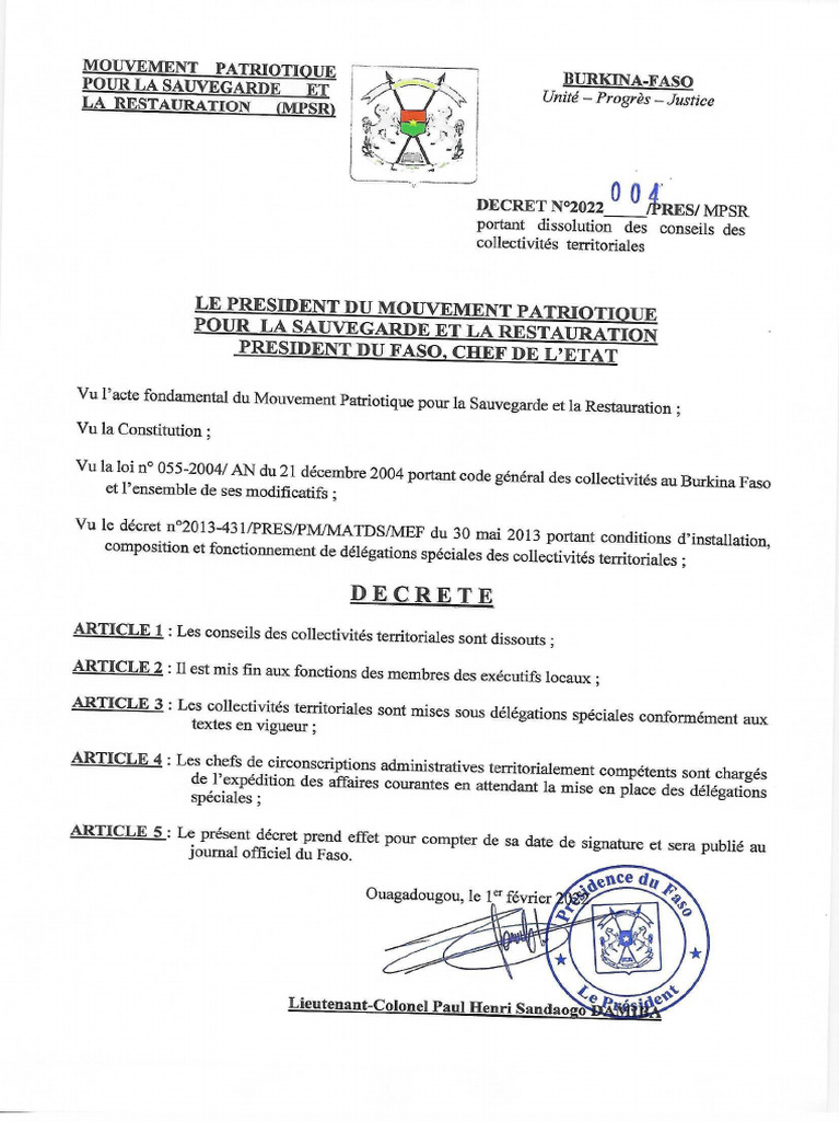 Decret Dissolution Des CCT | PDF