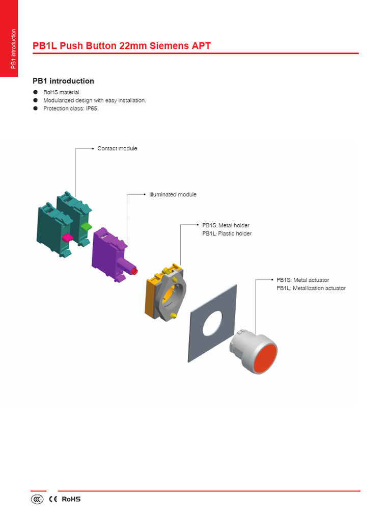 Siemens APT Twin Push Button Overview | PDF | Switch | Building Engineering