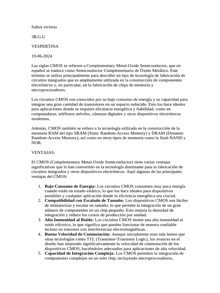 Saltos Victoria | PDF | Dispositivo de carga acoplada | Cmos