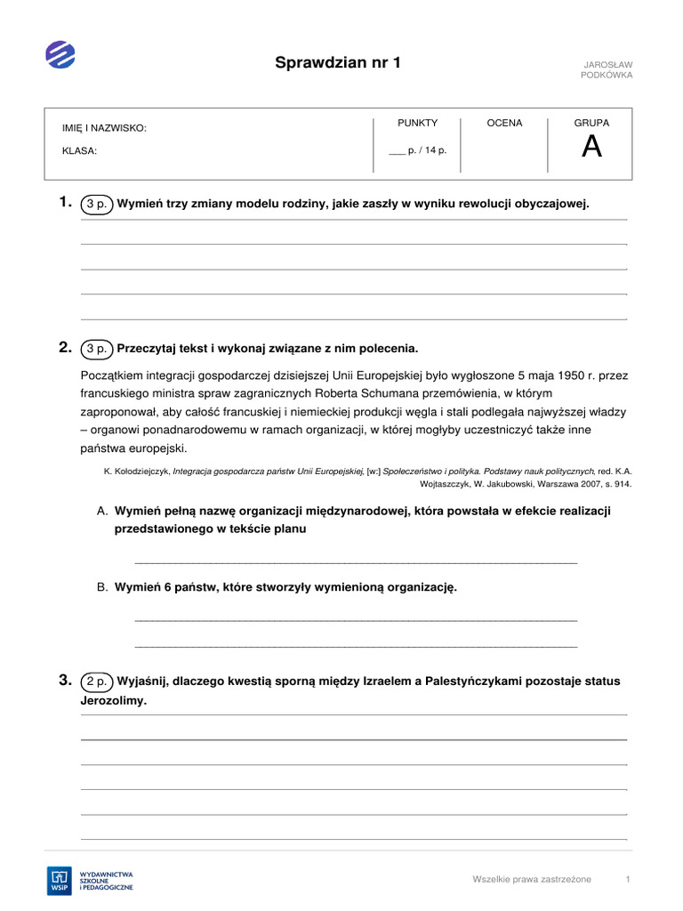 Sprawdzian-nr-1-Dla-ucznia-20240902-113344 | PDF