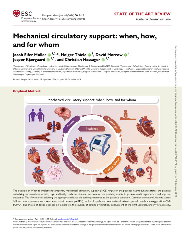 Mechanical Circulatory Support Overview | PDF | Shock (Circulatory ...