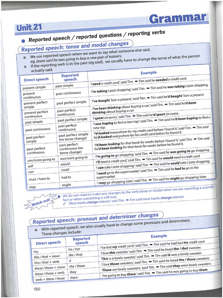 Grammar (Unit 7) | PDF