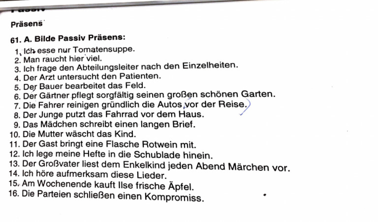 Passiv Praesens, zielona | PDF