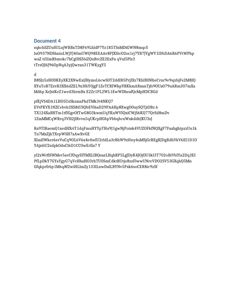 Random Doc 4 | PDF