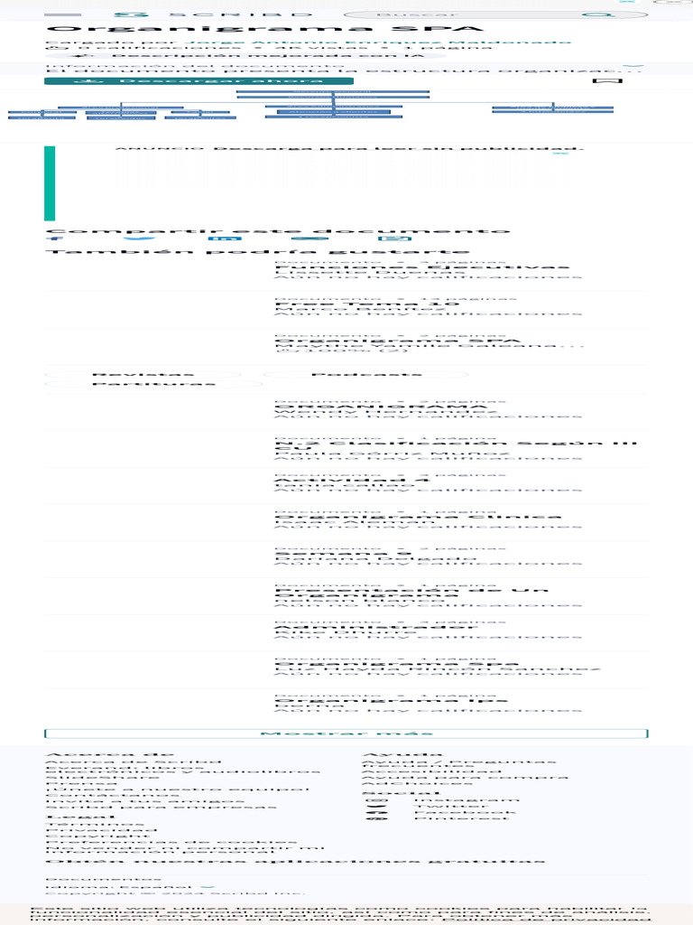 Organigrama SPA PDF | PDF | Scribd | ciberespacio