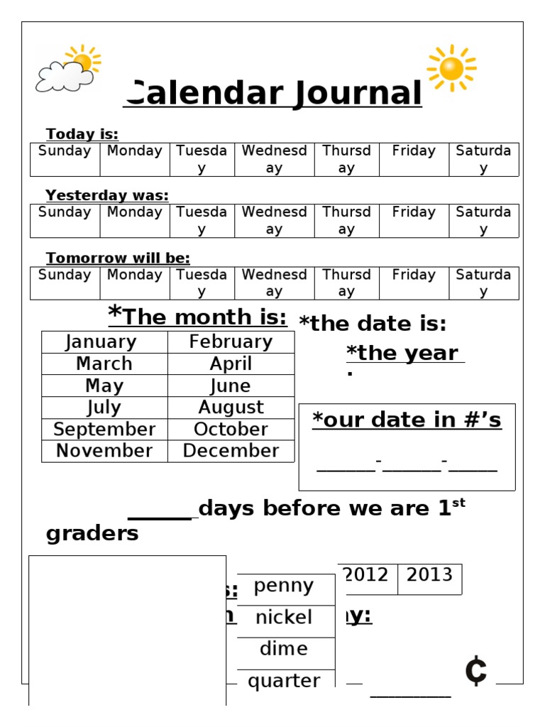 Daily Calendar Journal | PDF