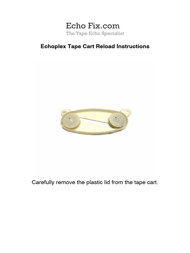 Echoplex Tape Cart Reload Guide | PDF
