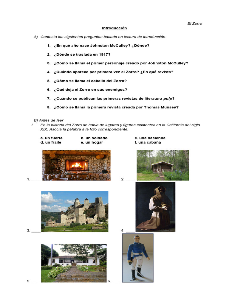 El Zorro_Intro | PDF