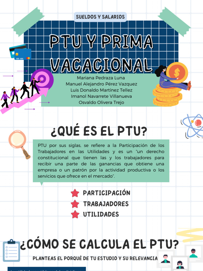 PTU & Prima Vacacional Sueldos y Salarios-1 | PDF | Salario | Business