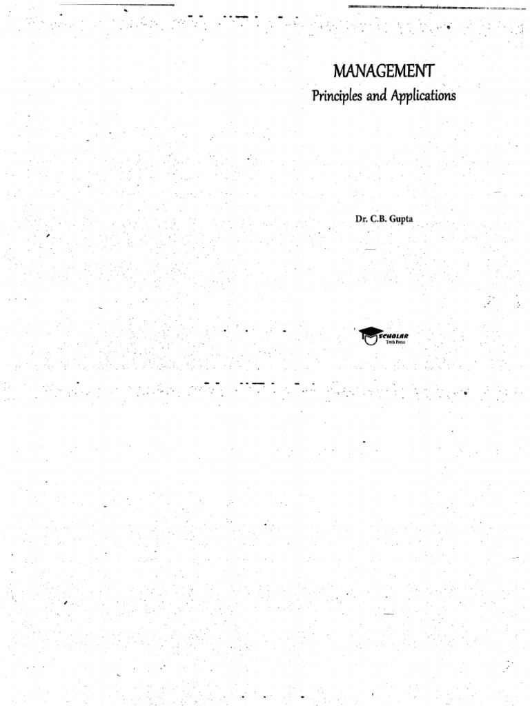 Management Principles and Applications - DR - CB Gupta (As - DU ...