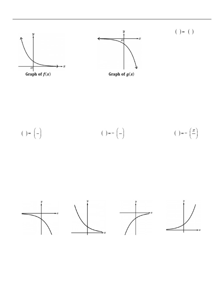Exponential Functions Worksheet A | PDF | Exponential Function ...