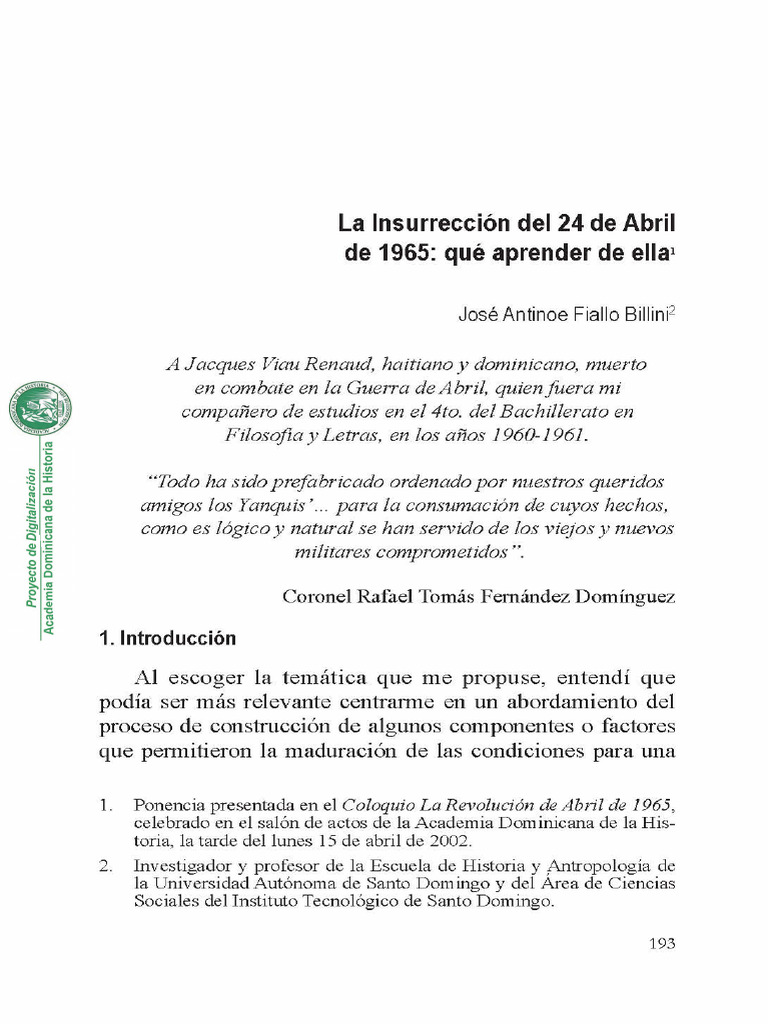 Lecciones de la Insurrección de 1965 | PDF | Friedrich Engels | Karl Marx