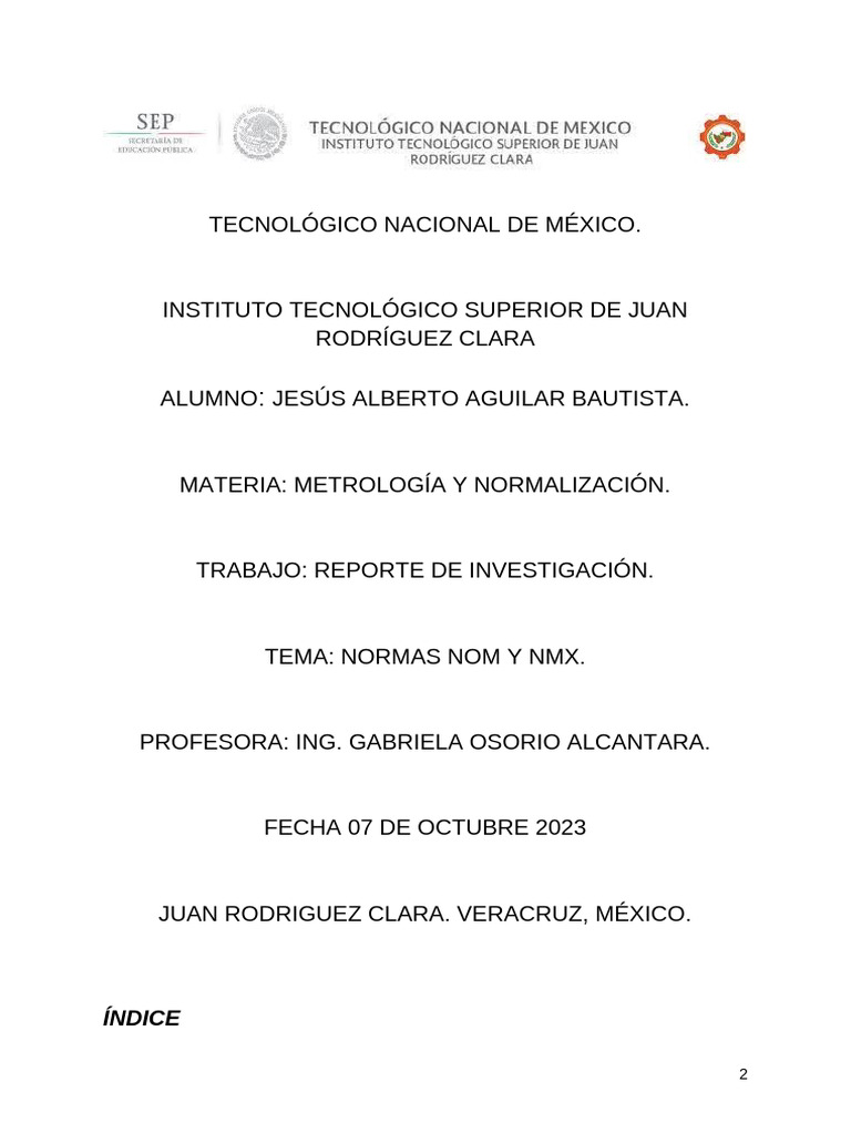 Normas Nom y NMX | PDF | México | Laboratorios