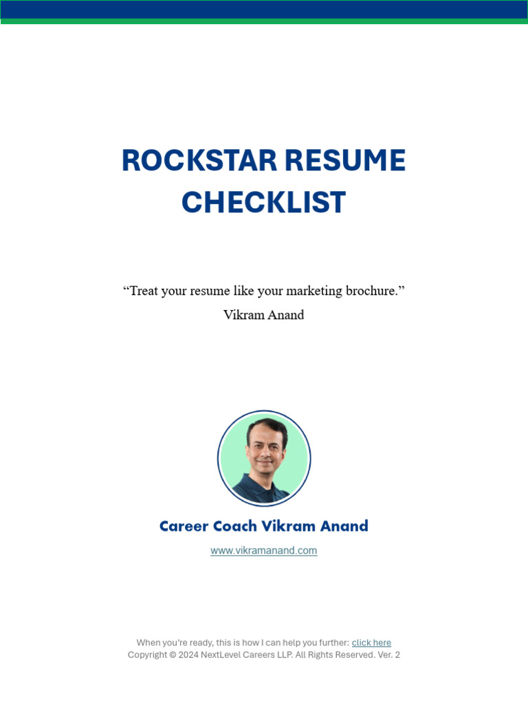 Rockstar_Resume_Checklist | PDF | Résumé