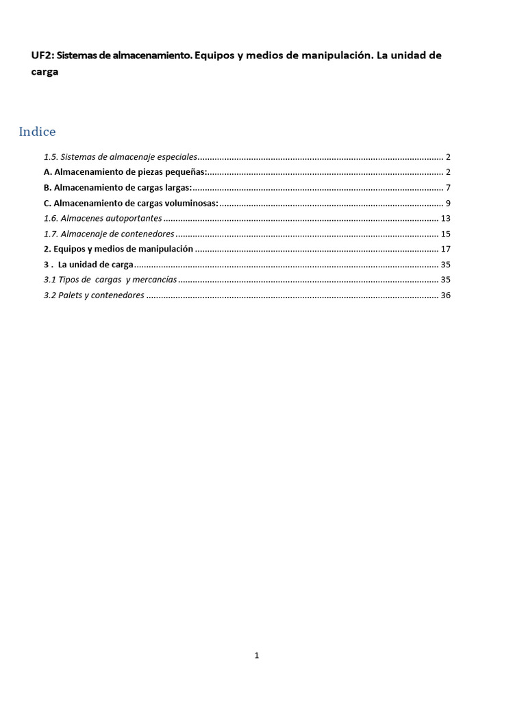 1 - Apunts - UF1 - AEA2 - CASTELLANO - Sistemas Almacenamiento Especiales - DeF | PDF | Almacén ...