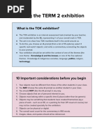 TOK Exhibition Commentary GUIDELINES 2025 | PDF | Knowledge | Cognitive ...