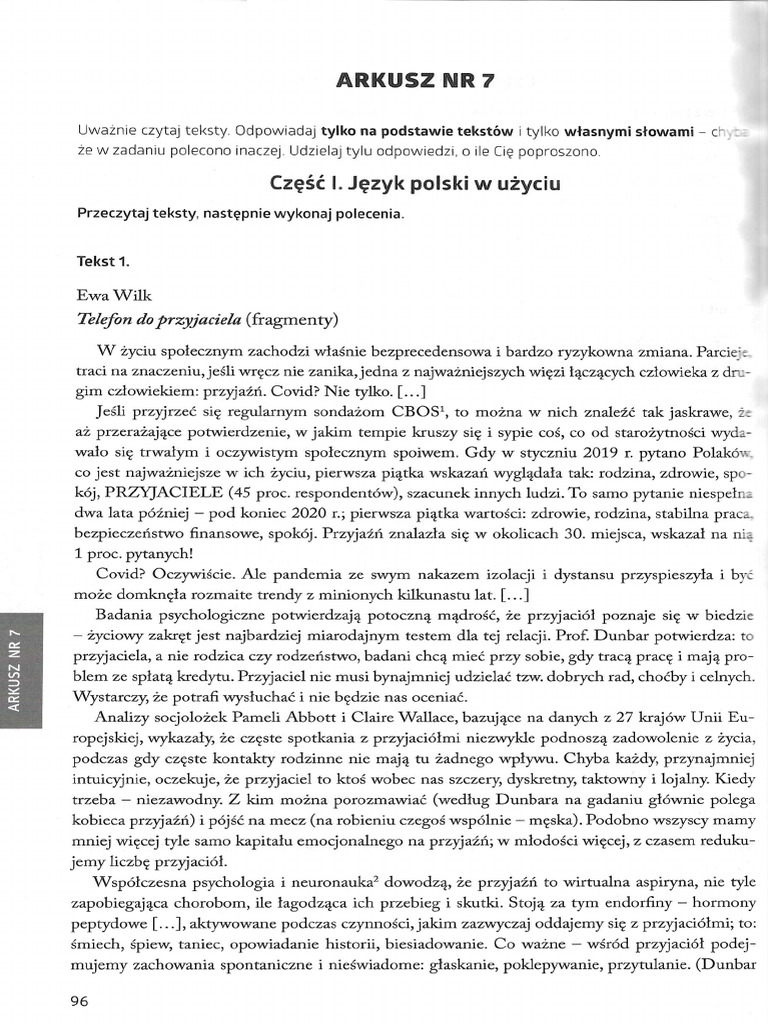 Arkusz Maturalny | PDF