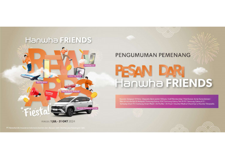 Web Banner Pengumuman Pesan Dari Hanwha Friends | PDF