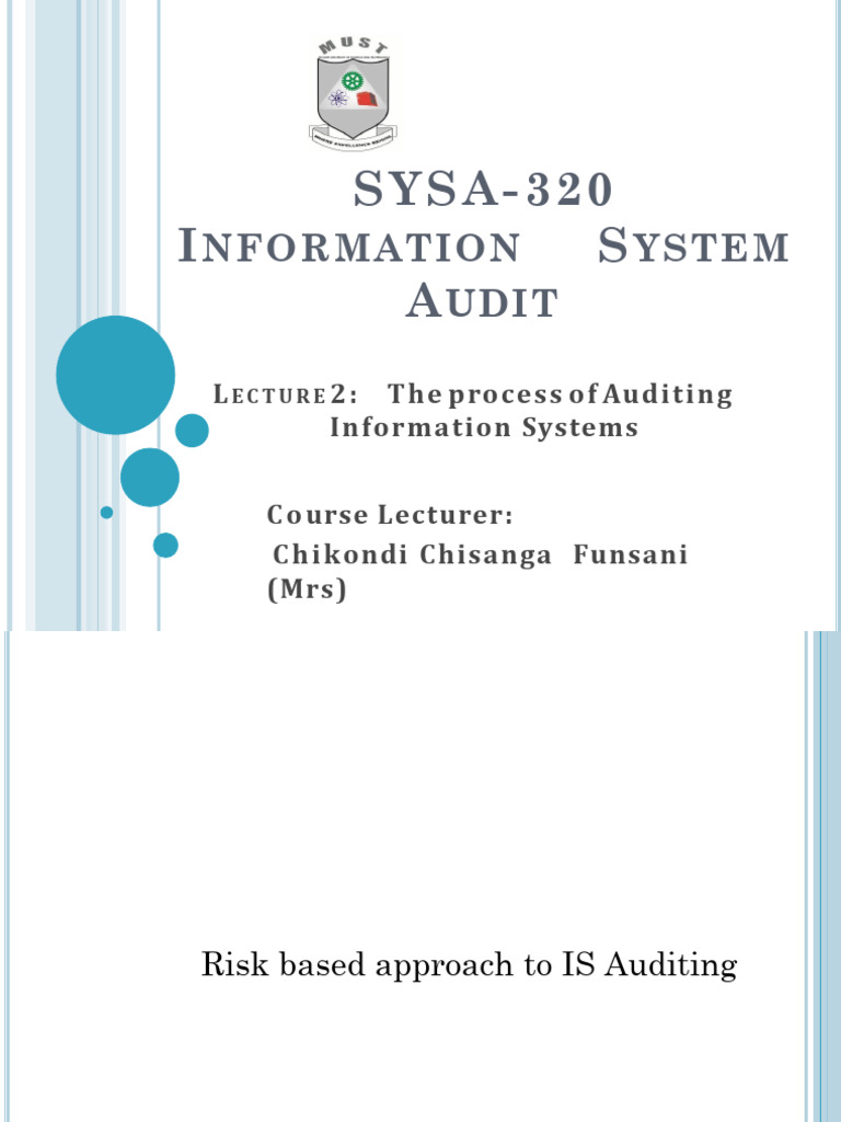 Information System Audit Overview | PDF | Audit | Risk Management