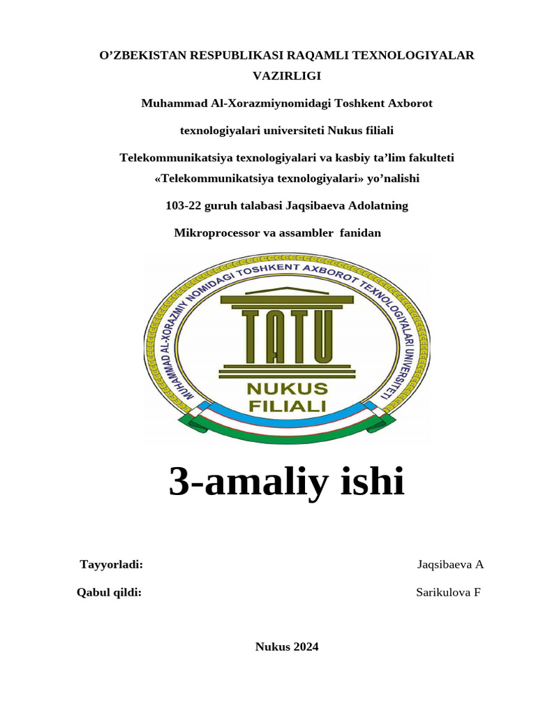 MP 3-Amaliy | PDF