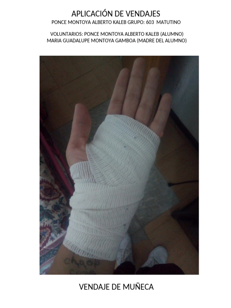 Aplicación de Vendajes | PDF