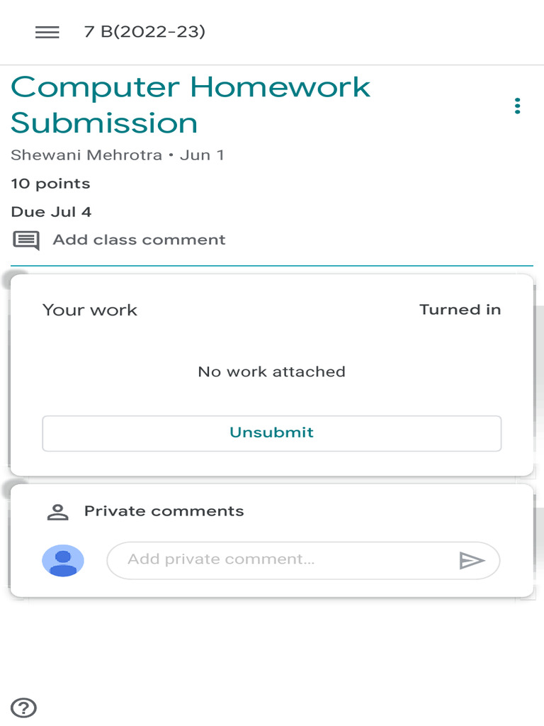 Computer Homework Submission | PDF
