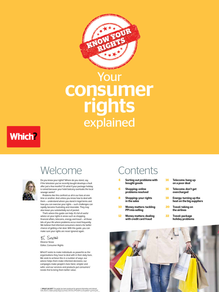 Your Consumer Rights Explained Jul17 | PDF | Payment Protection ...