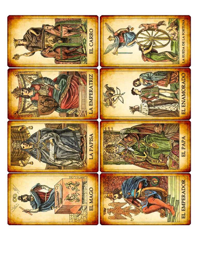 Baraja Completa del Tarot de la Corte | PDF | Jugando a las cartas | Tarot
