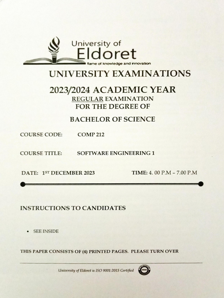2023 - 24 Comp 212 Exam - 1 | PDF