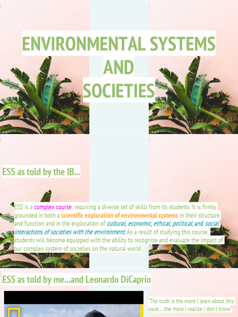 1 - Foundations in ESS - MODIFIED | PDF | General Circulation Model | Ecological Resilience