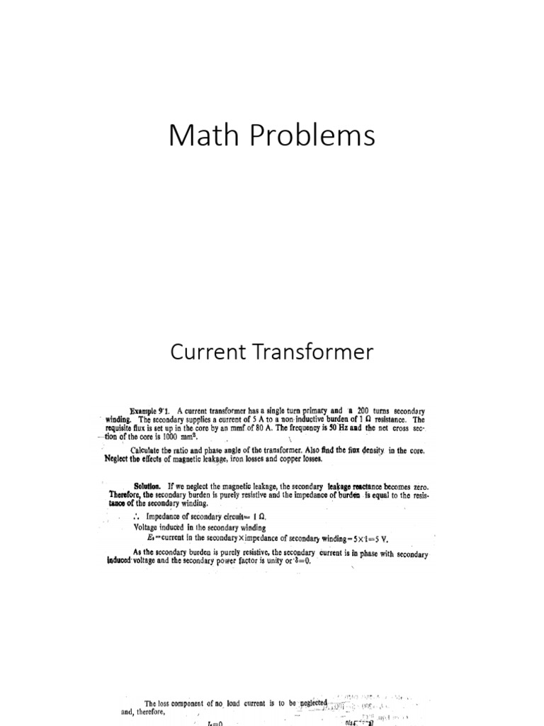 Math Problems | PDF