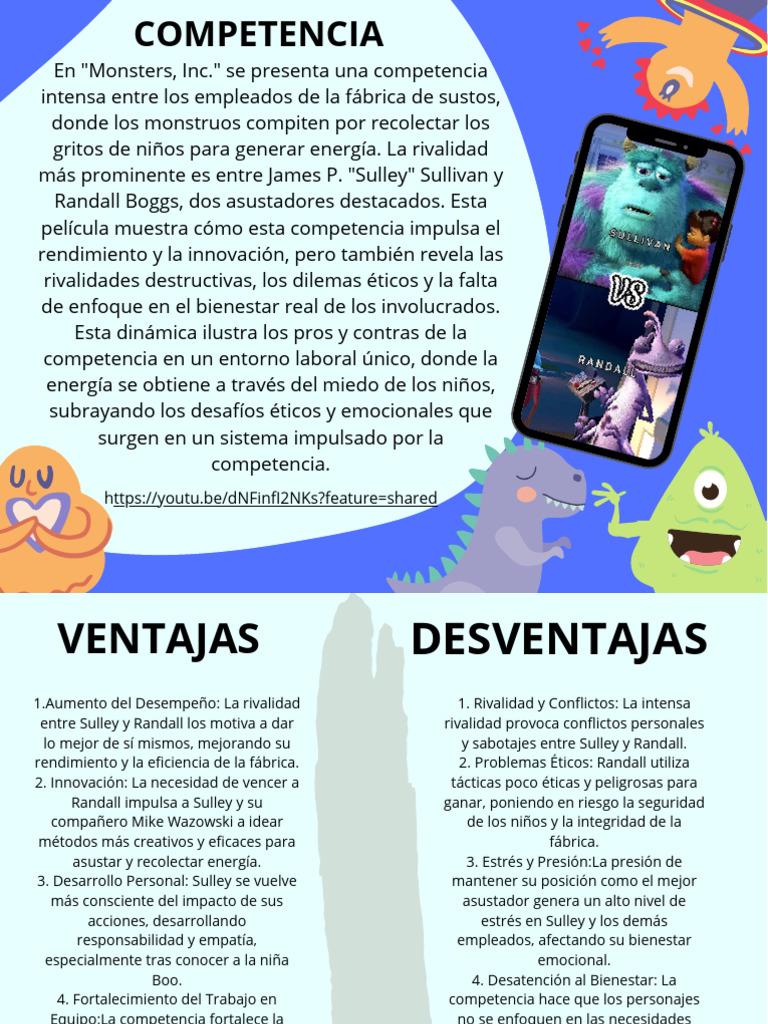 Competencia en "Monsters, Inc.": Pros y Contras | PDF | Sicología