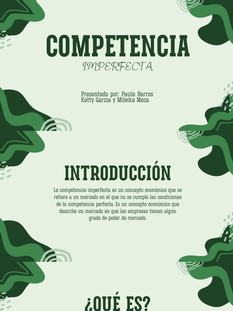 Competencia Imperfecta | PDF