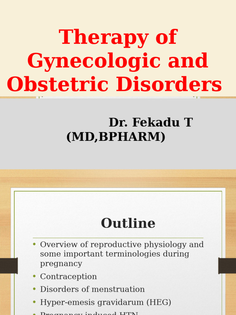 OB - GYN Diorders | PDF | Menstrual Cycle | Combined Oral Contraceptive ...