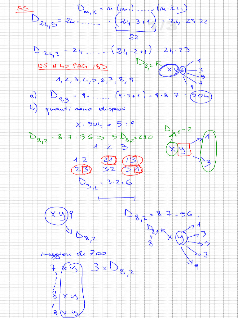 Esercizi Sul Calcolo Combinatorio | PDF