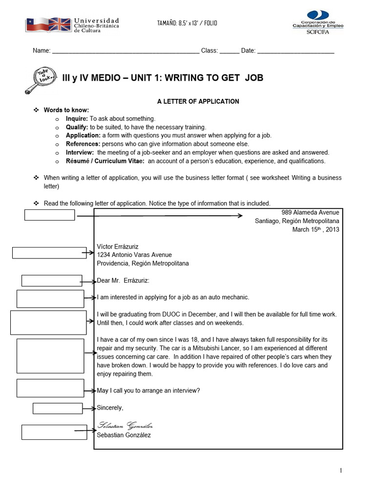 Writing to Get a Job - Cv - Application Letter | PDF | Résumé