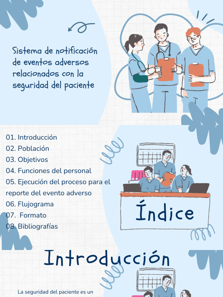 Notificación De Eventos Adversos Pdf Seguridad Del Paciente Medicina
