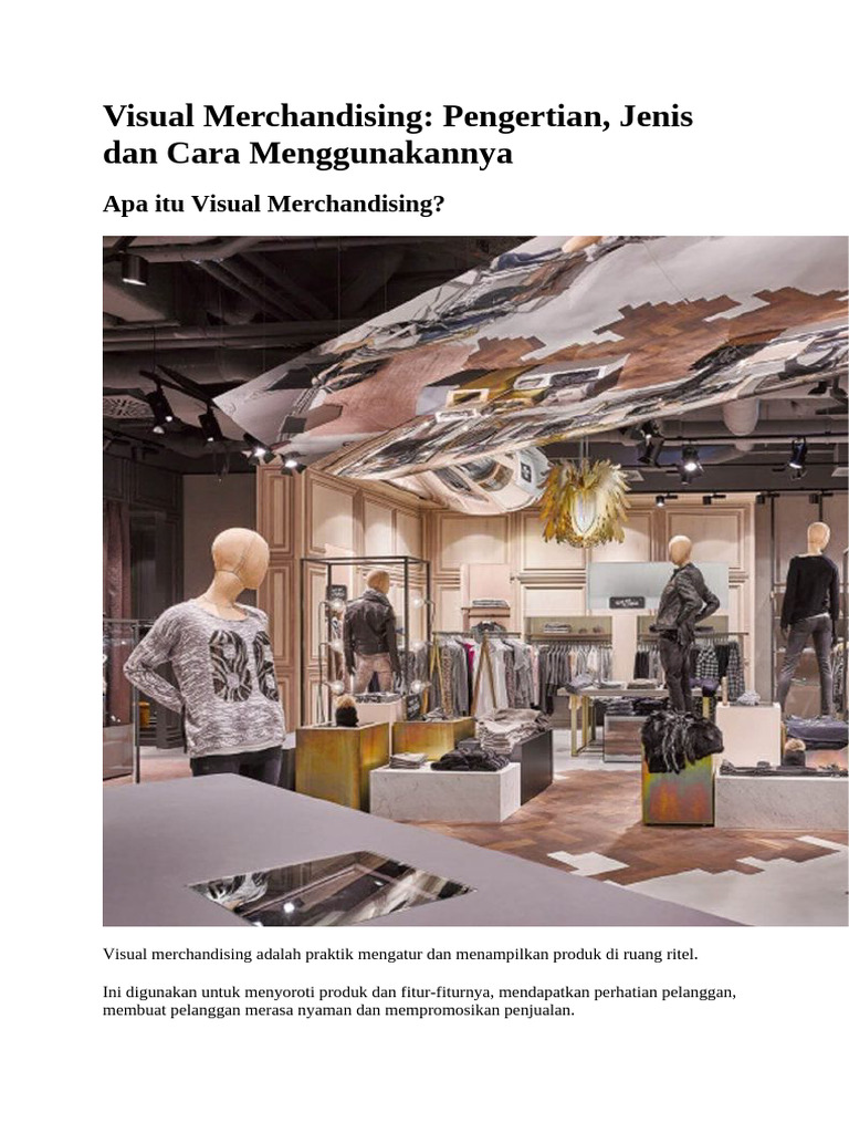 Panduan Lengkap Visual Merchandising | PDF