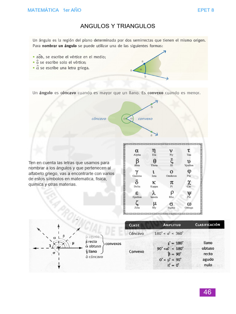 Ángulos y Triángulos en Matemáticas | PDF