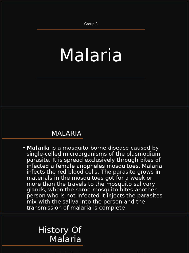 Malaria Final Presentation | PDF | Malaria | Mosquito