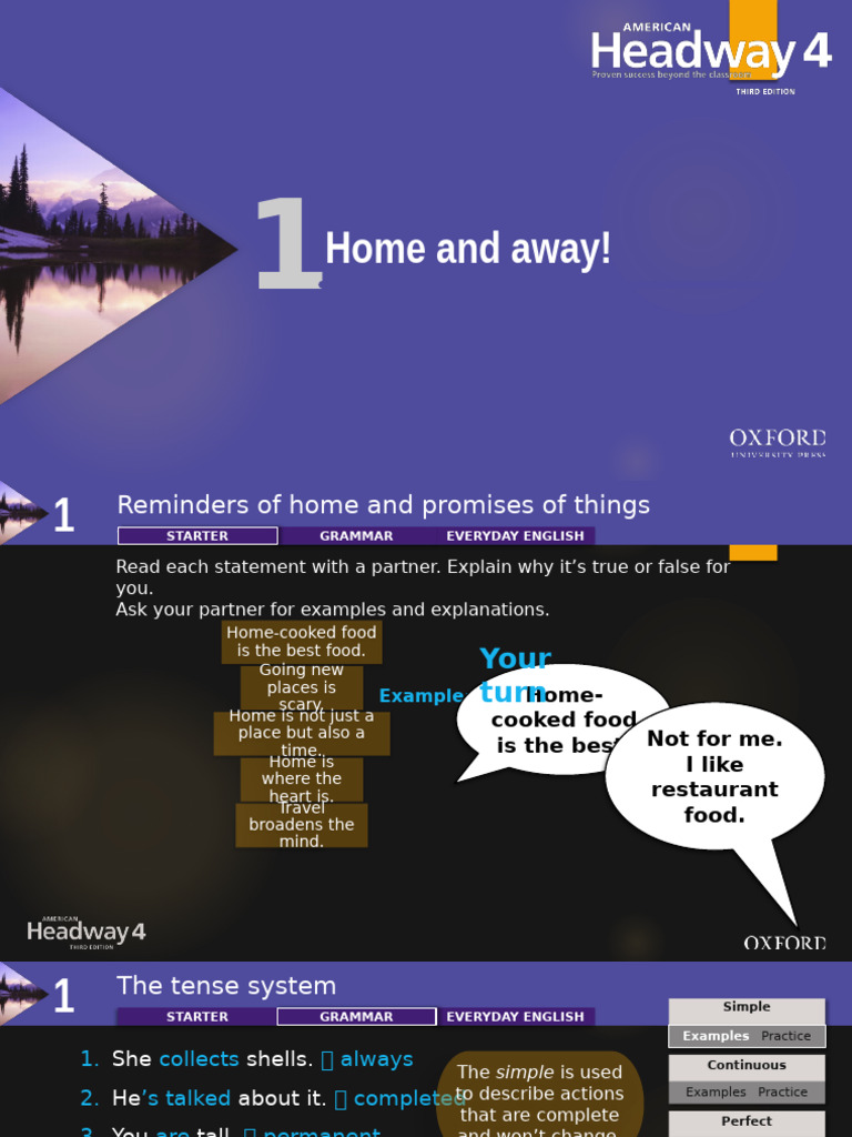 Unit 1 Home and Away | PDF | Perfect (Grammar) | English Language