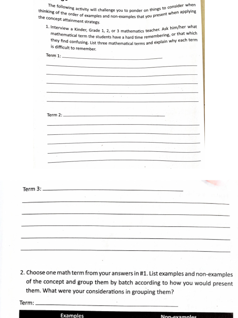 Lesson 9 - Concept Attainment | PDF