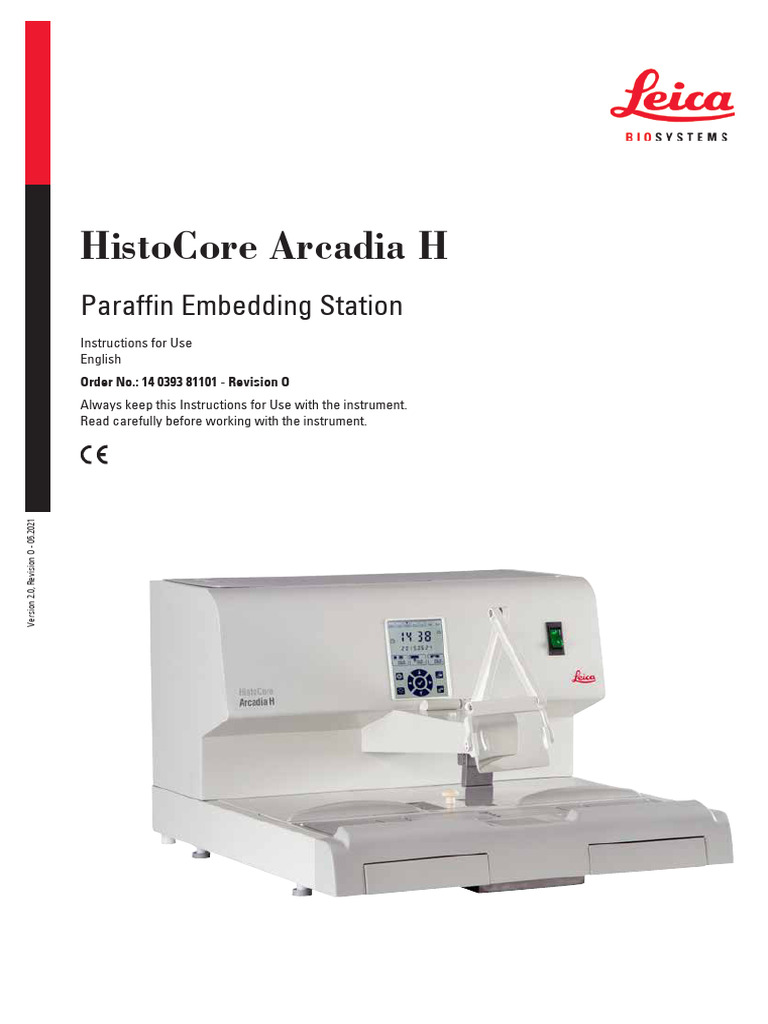 HistoCore ArcadiaH IFU 2v0o en | PDF | Safety | Ac Power Plugs And Sockets