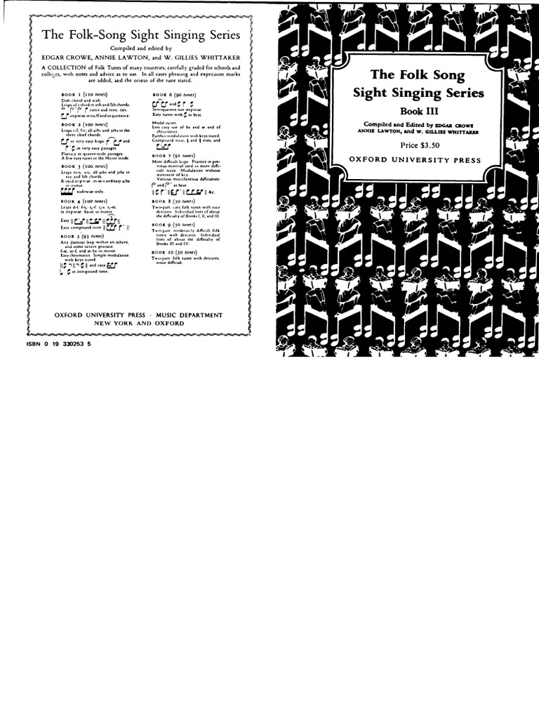 03 The Folk Song Sight Singing | PDF