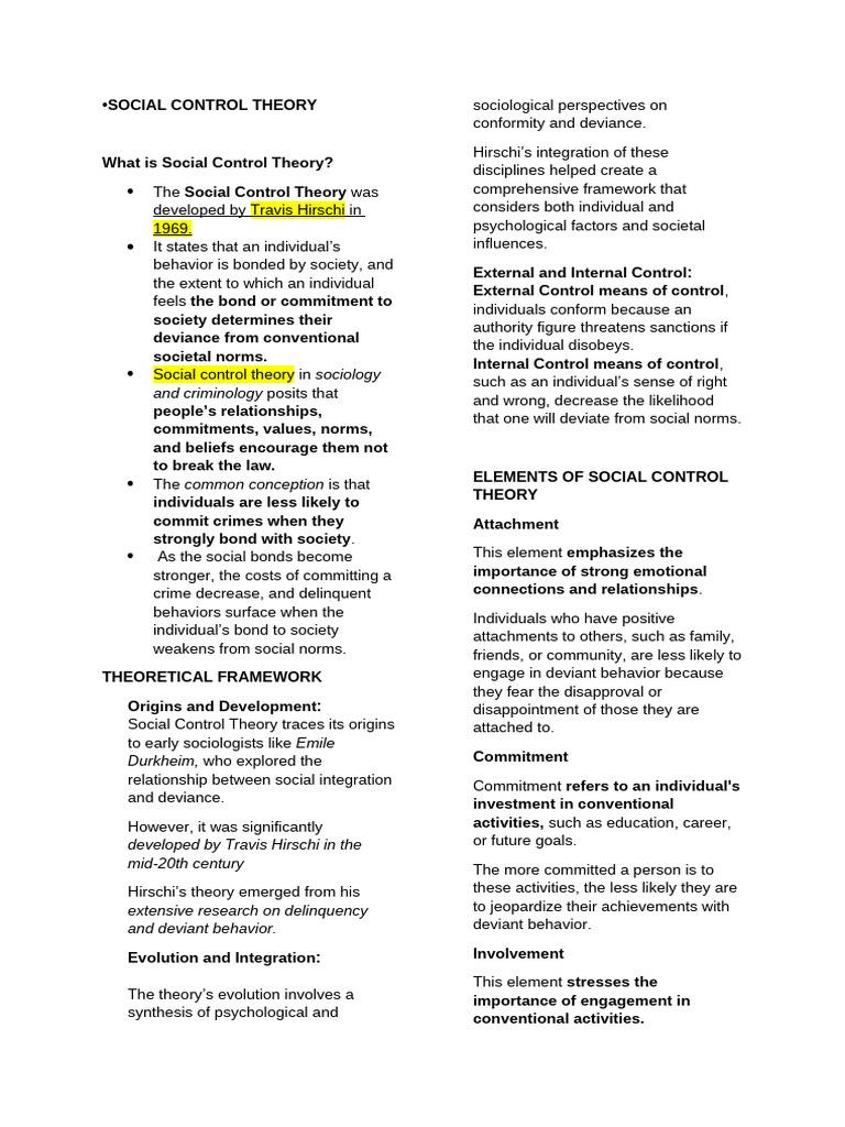 Theory of Deviancesdsw Reviewer | PDF | Deviance (Sociology) | Crimes