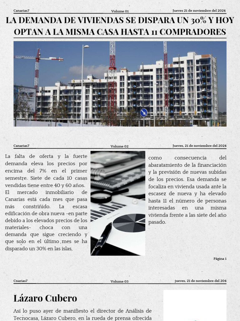 Presentación Noticia Eco Compressed | PDF | Ciencias económicas | Mercado (economía)